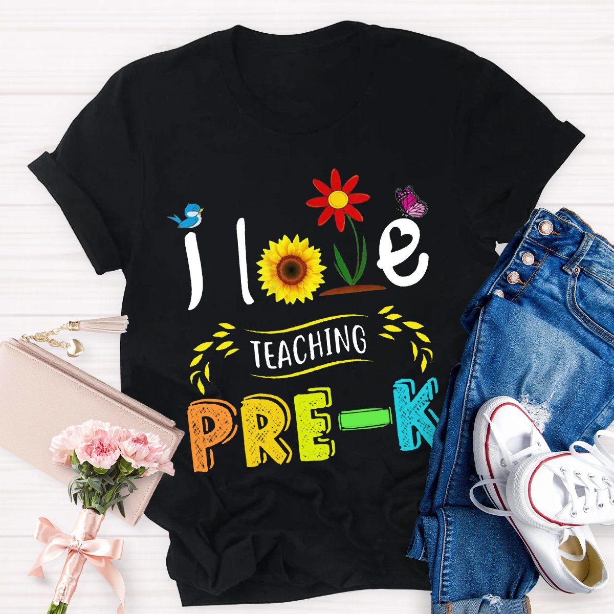 Personalized I Love Teaching Teacher Shirt