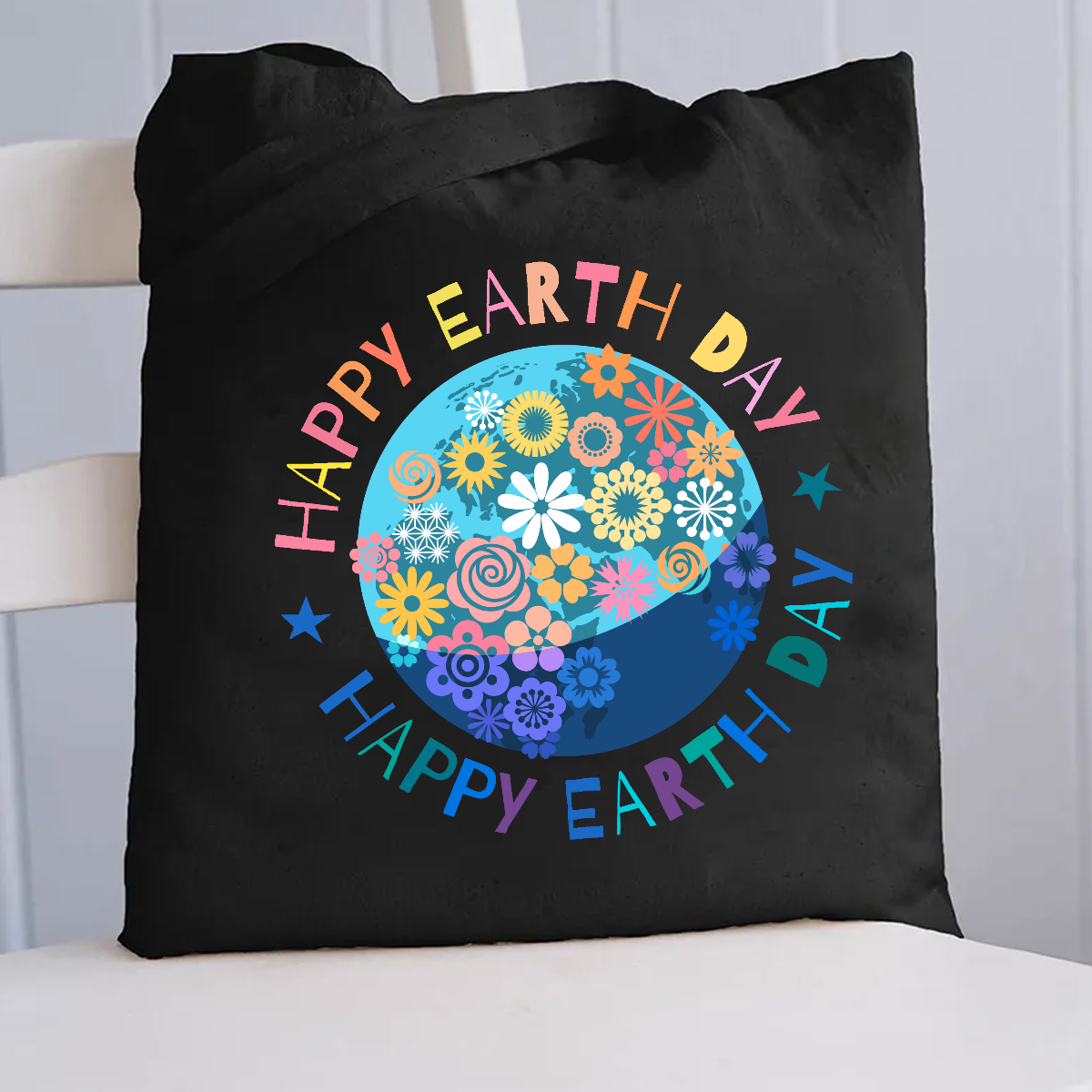 Happy Earth Day Canvas Tote Bag