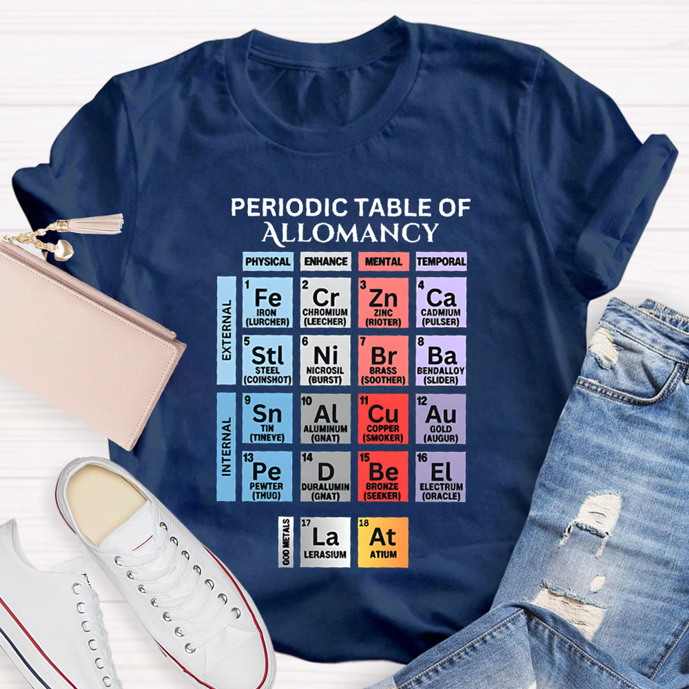 Periodic Table Of Allomancy Teacher T-Shirt