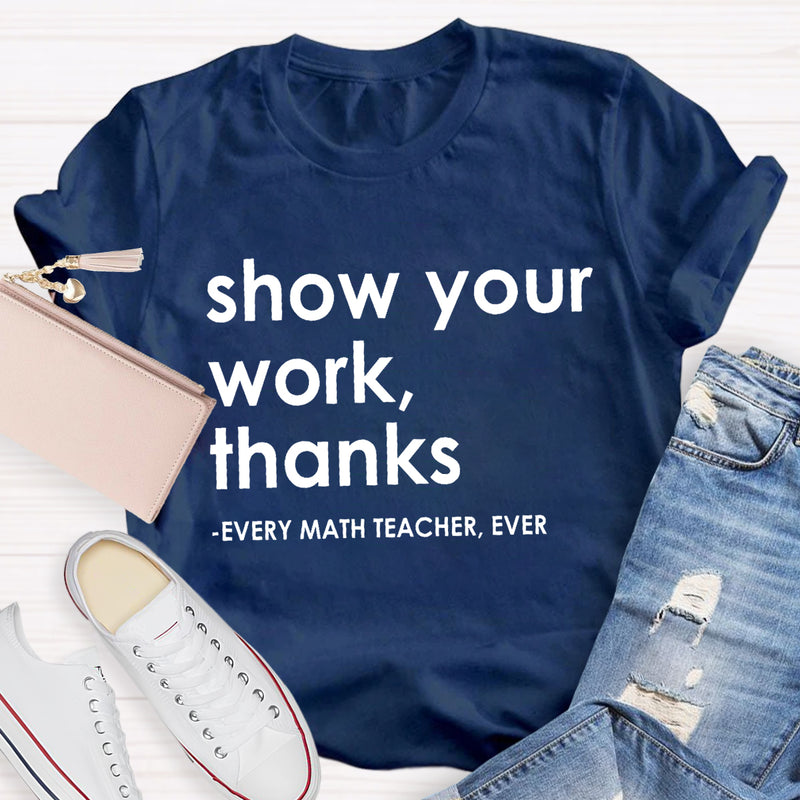 Math Teacher T-Shirts | Fun & Customizable Designs | TeacherABC