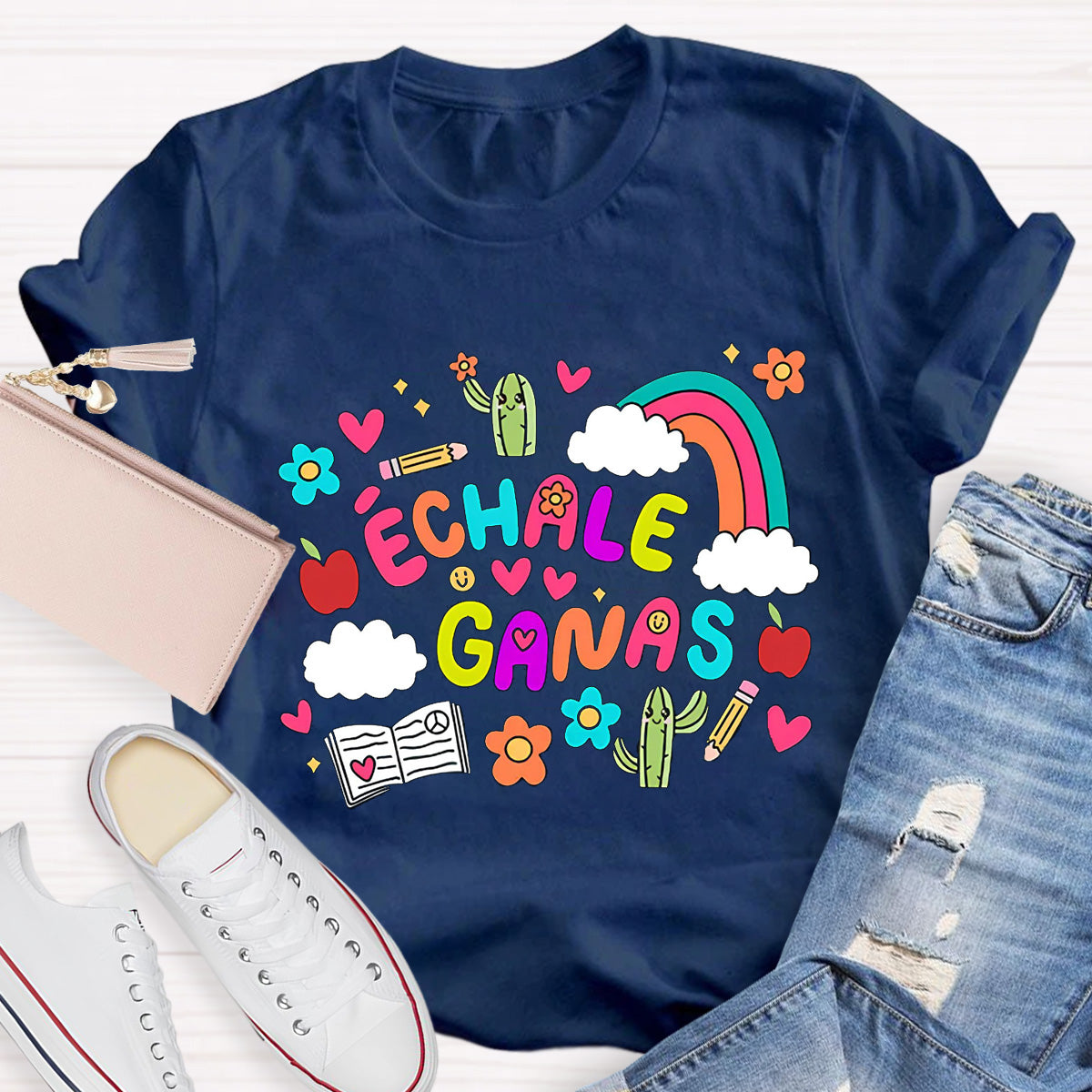 Échale Ganas Spanish Teacher T-Shirt