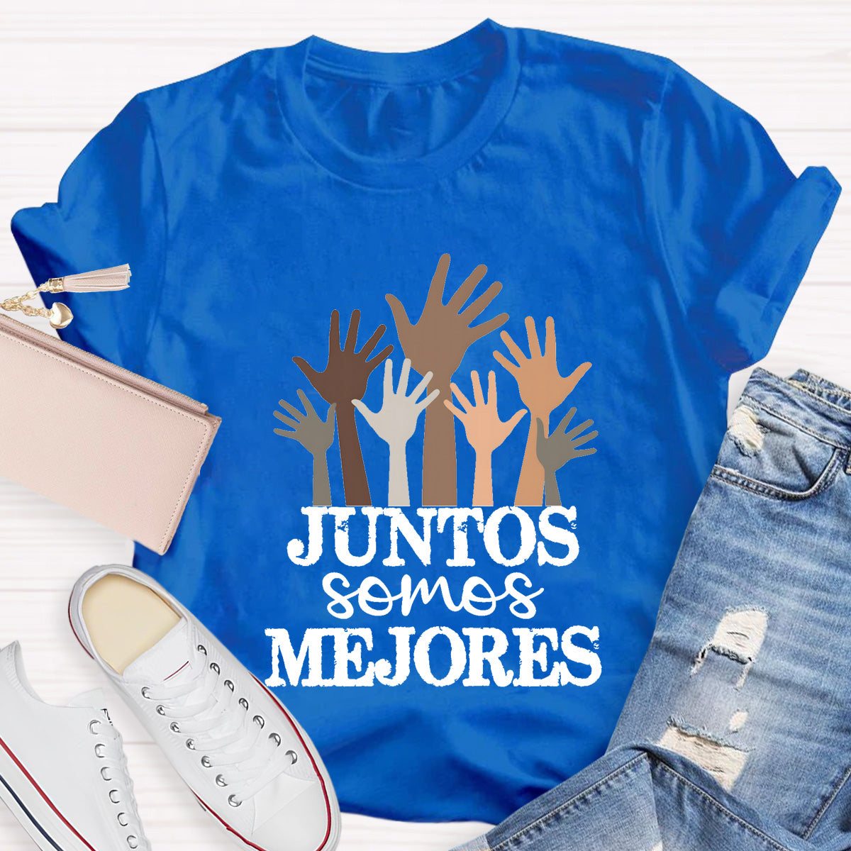 Juntos Somos Mejores Spanish Teacher T-Shirt
