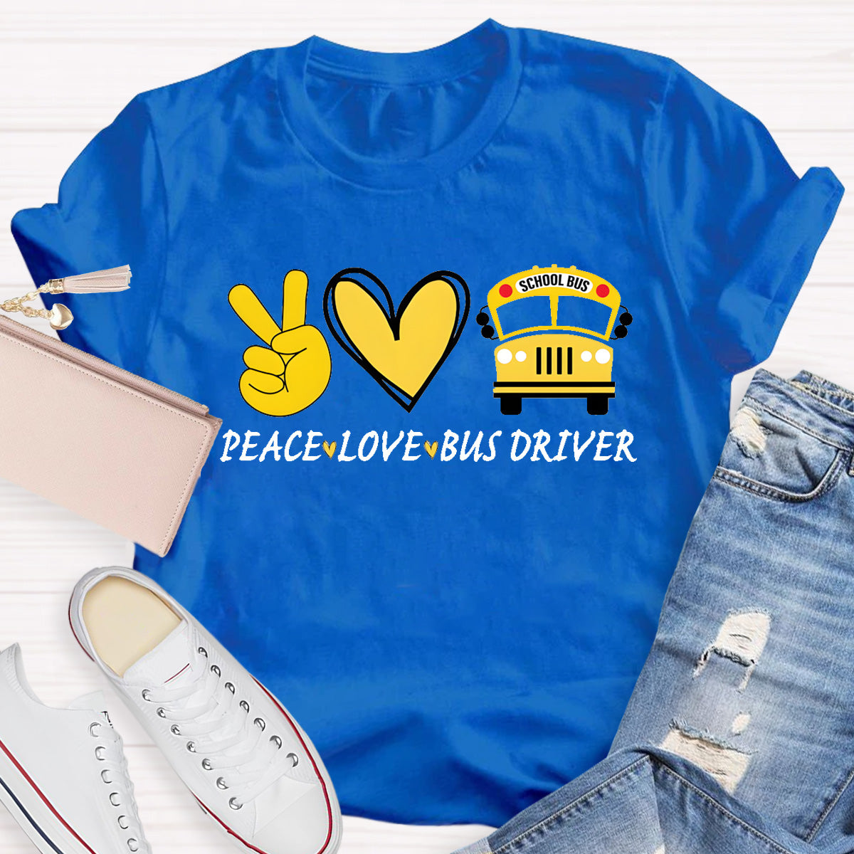 Peace Love Bus Driver T-Shirt