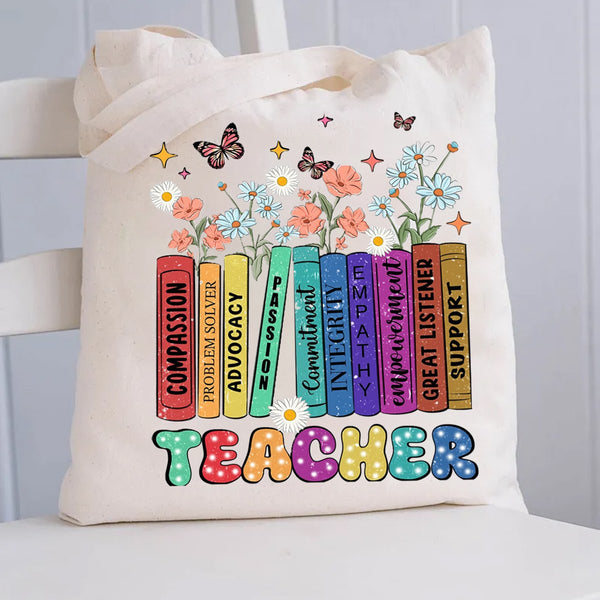 Personalized Teacher Tote Bags | Custom Designs | TeacherABC
