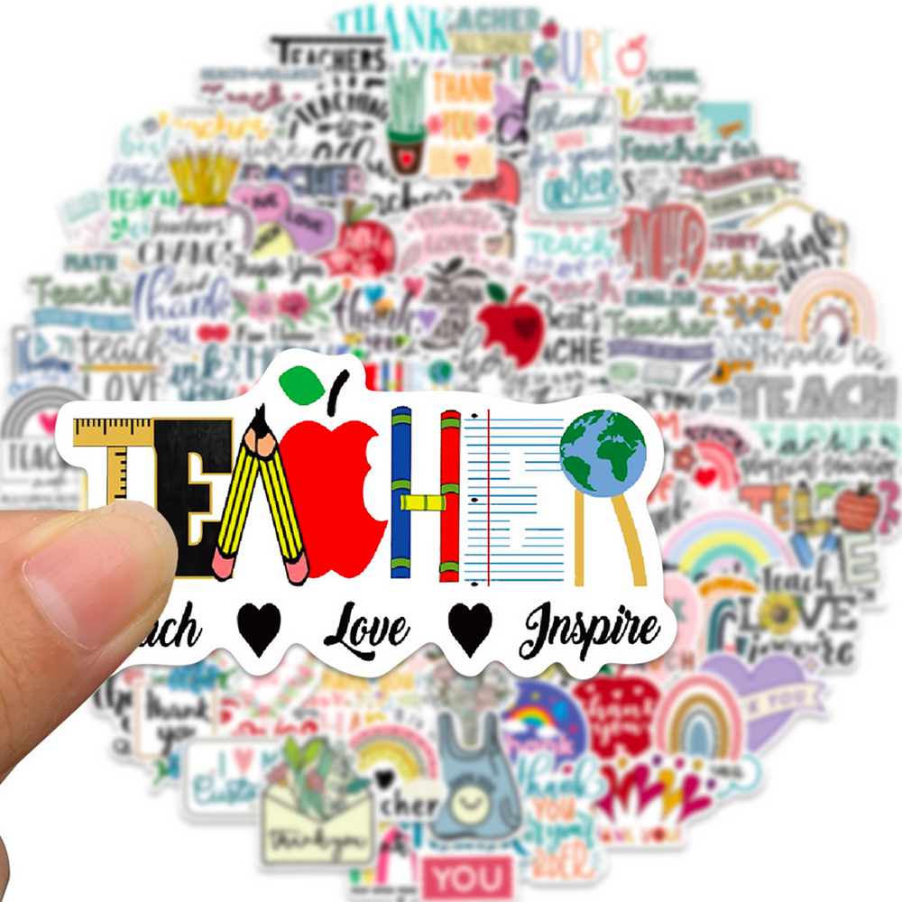100 Popular Teacher Graffiti Stickers