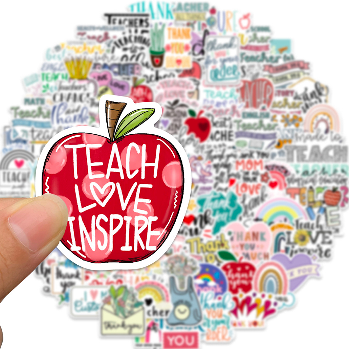 100 Popular Teacher Graffiti Stickers