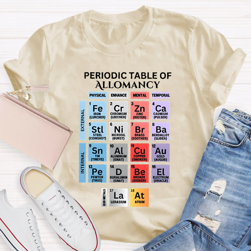 Periodic Table Of Allomancy Teacher T-Shirt