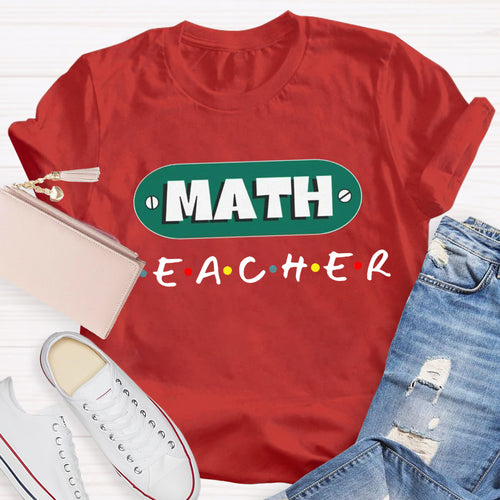 Math Teacher T-Shirts | Fun & Customizable Designs | TeacherABC
